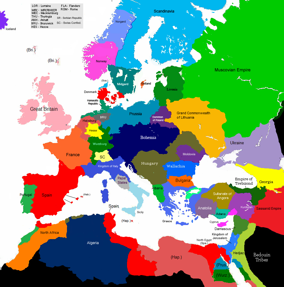 1678-1708 (Europe 1430 Map Game) | Alternative History | Fandom