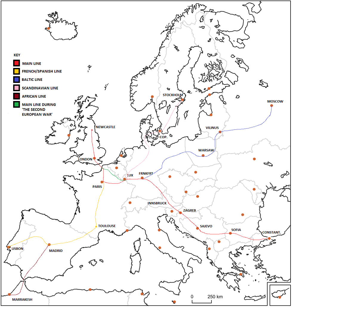 Grand European Railroad (The Great Cataclysm) | Alternative History ...