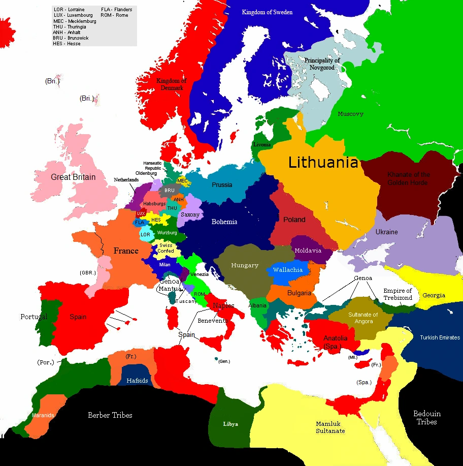 World History Europe Map