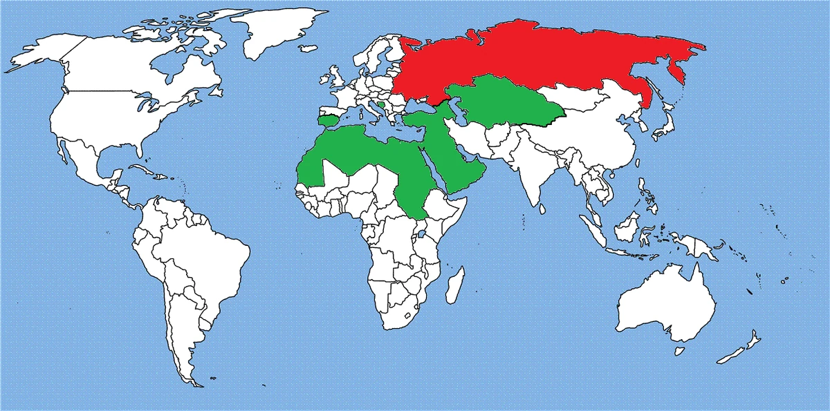 Soviet-Islamic war (No Nukes, 1973 Arab Victory Timeline) | Alternative ...