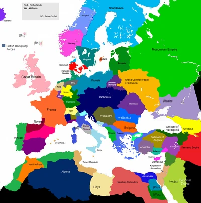1678-1708 (Europe 1430 Map Game) | Alternative History | Fandom