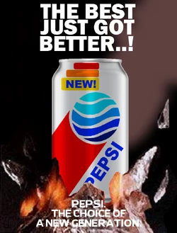 Pepsi Kan Historie Pepsi Now And Then: A History Of Pepsi Cola Print