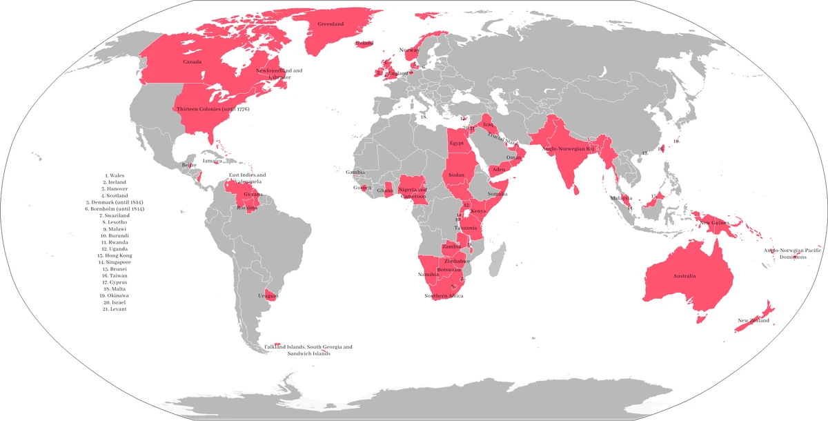 List of colonies and protectorates of The Anglo-Norwegian Empire (The ...