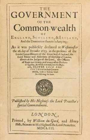 Constitutional Framework of the Commonwealth (Cromwell the Great ...