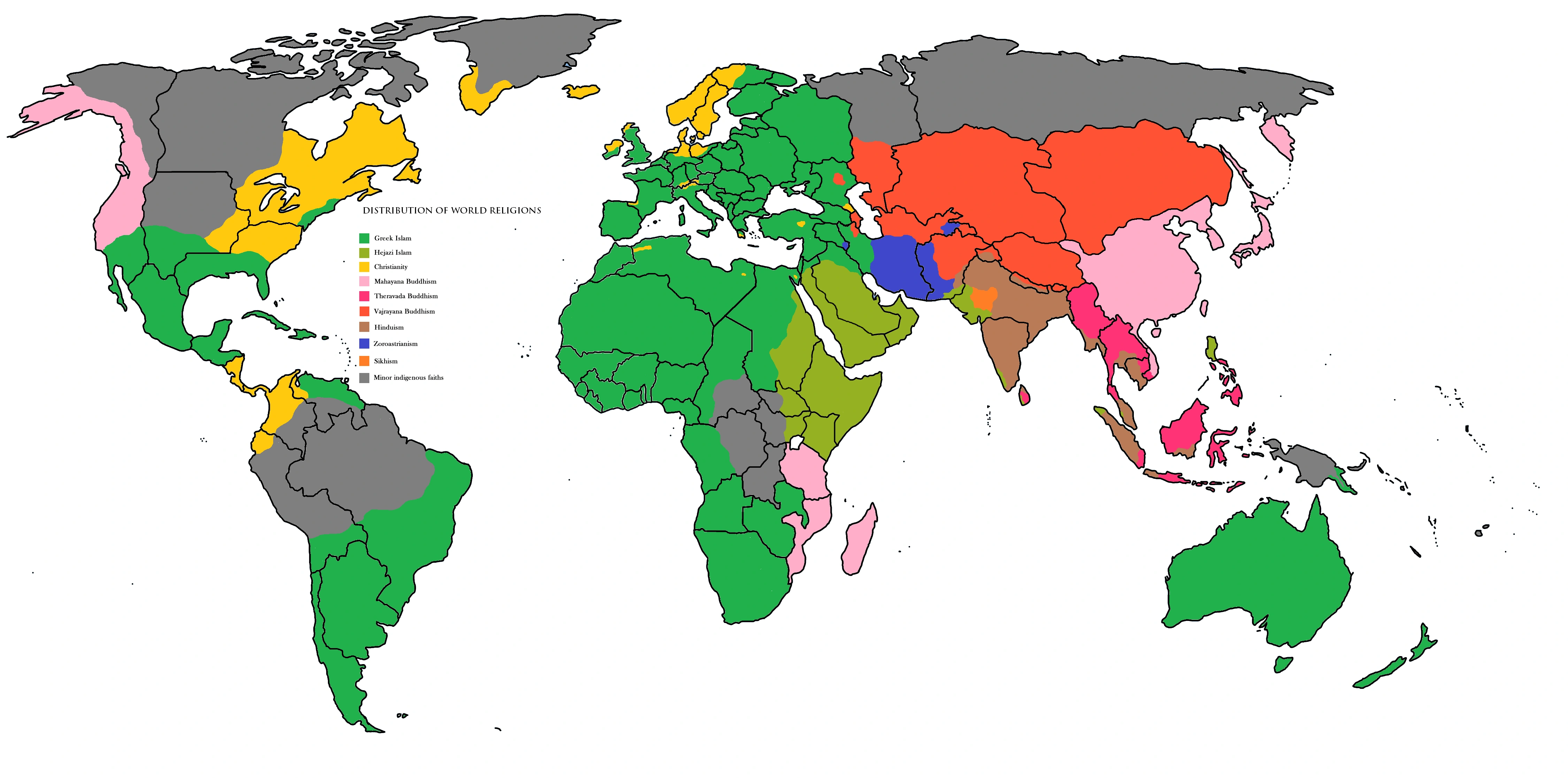 Muslim Religion Map