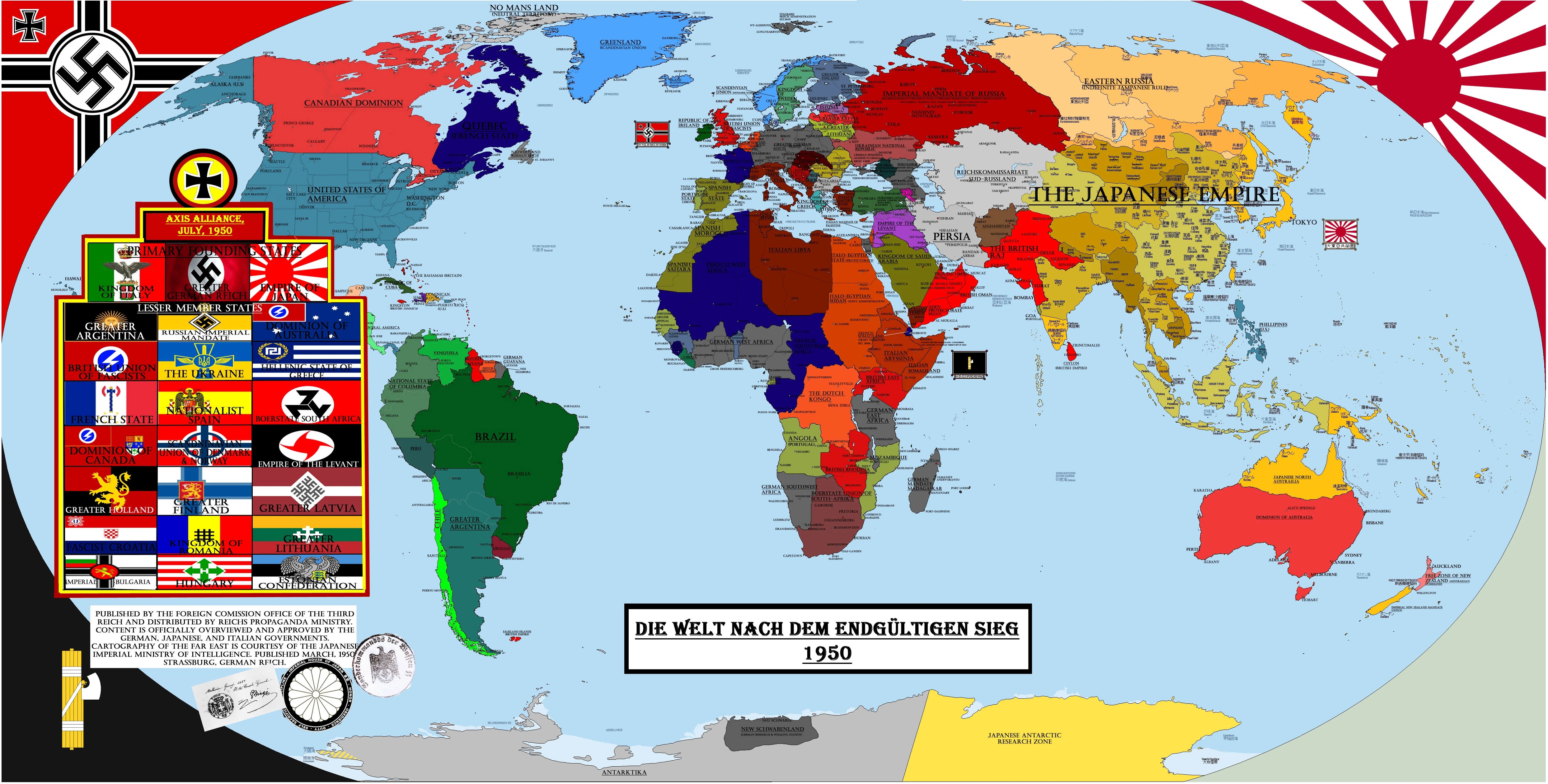 Axis Powers Map Ww2
