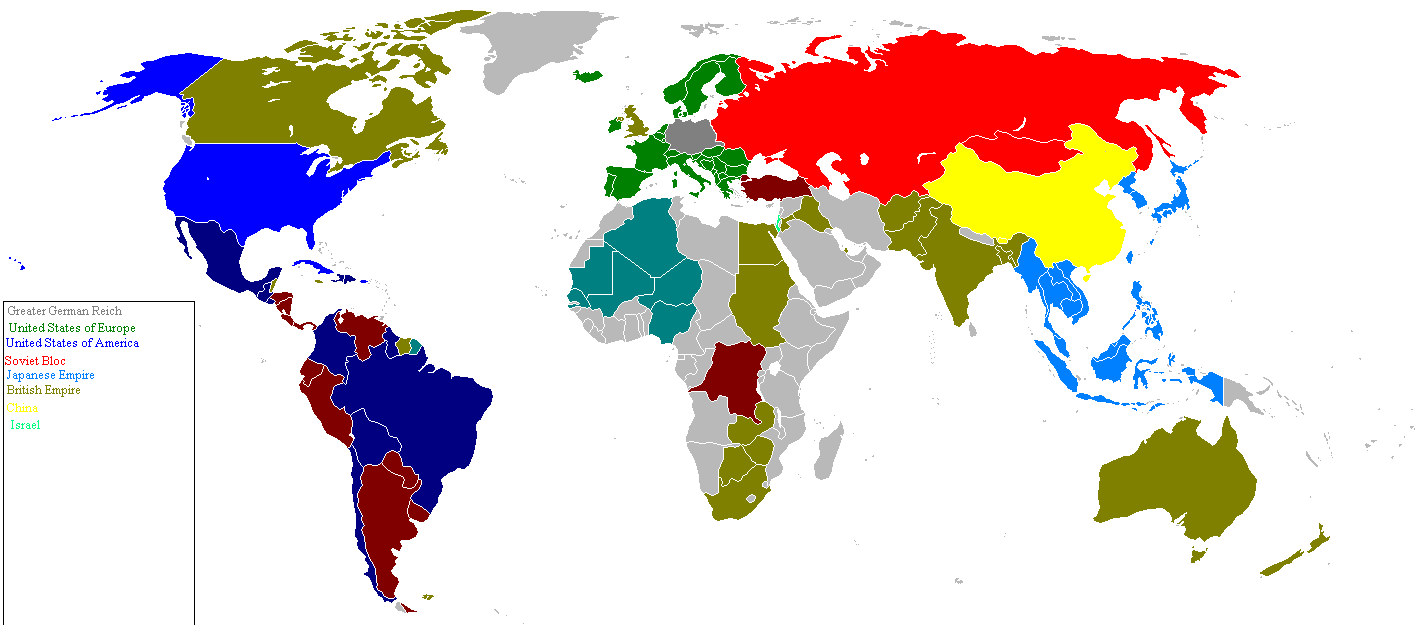 Alternate History Cold War Map The "Other" Cold War: Cold War Role