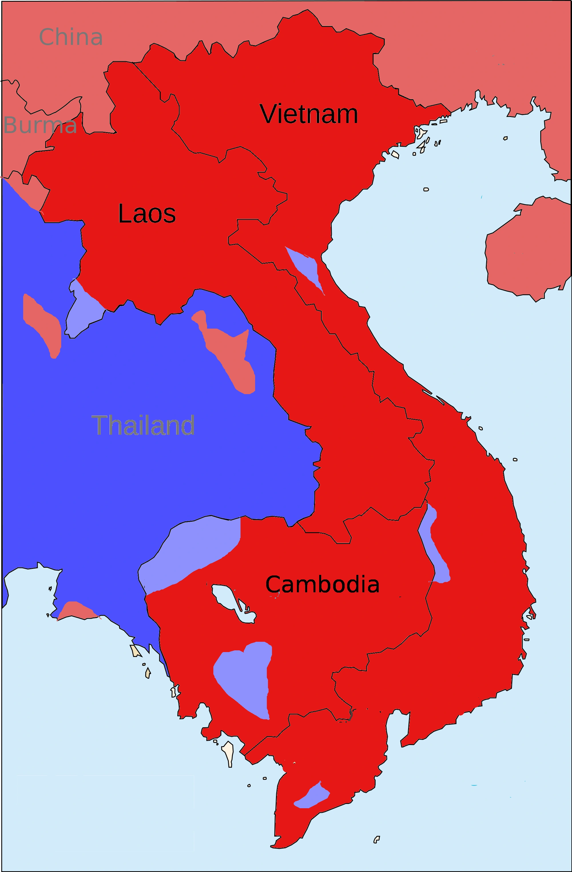 French Indochina War Map