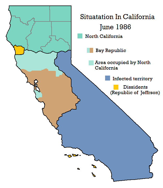 Californian War (Night of the Living Alternate History Map Game ...