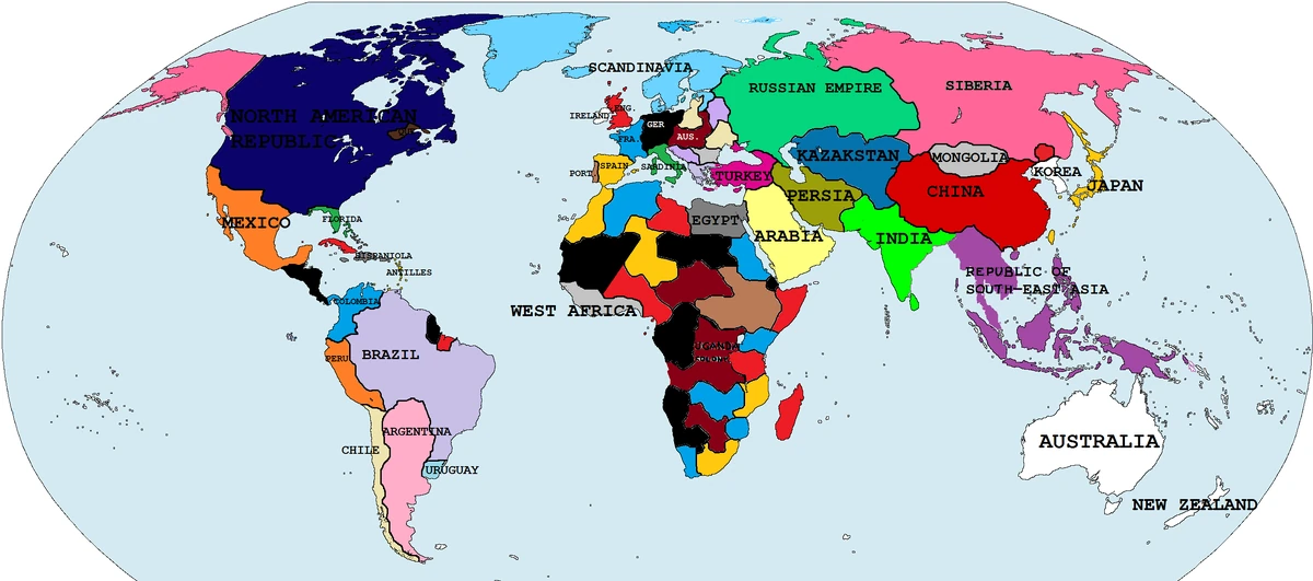 List of Countries (1756 World) | Alternative History | Fandom