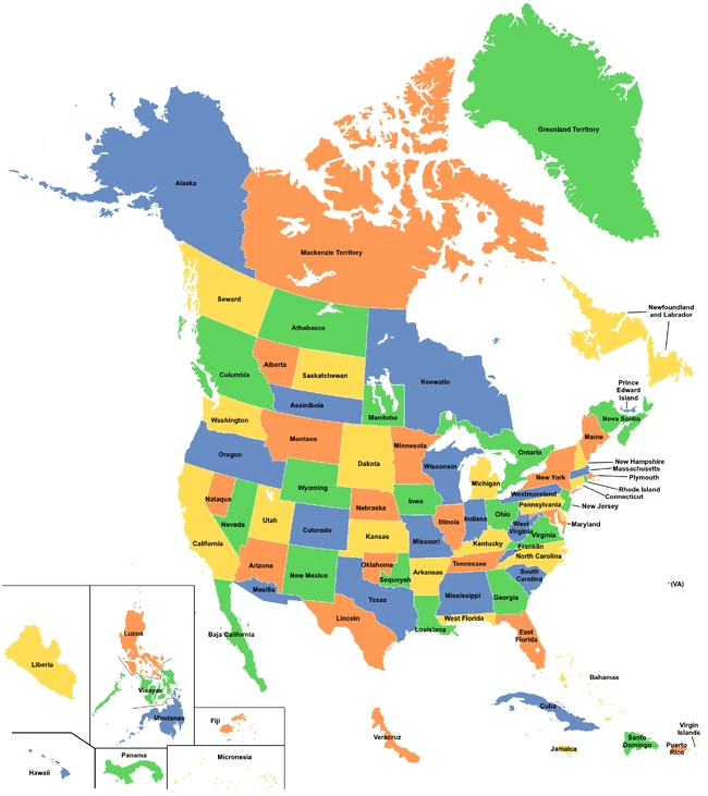 List of US States (Down a Different Path) | Alternative History | Fandom