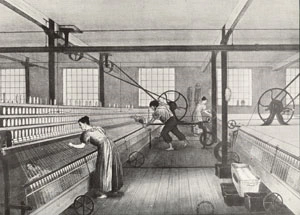 Model Of A Textile Mill In The Industrial Revolution