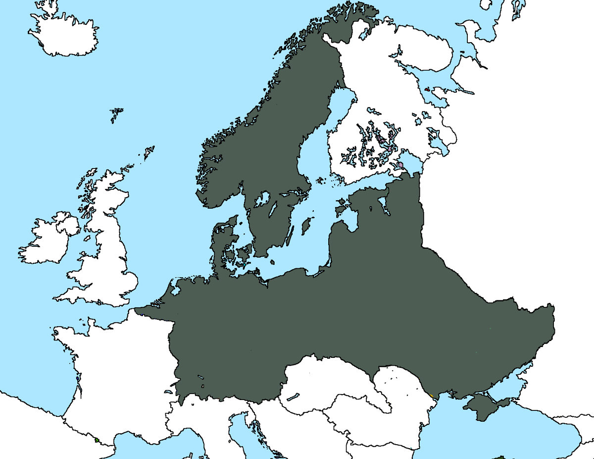 Mapa Del Imperio Alemán De Alemania