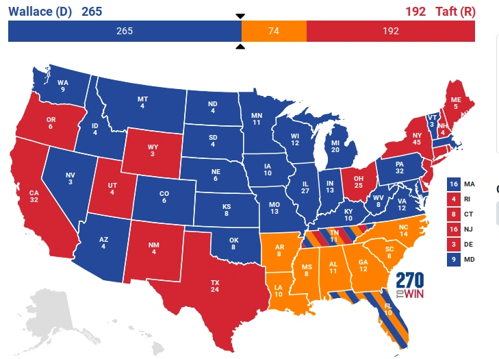 1952 US Presidential Election (Century of the Common Man) | Alternative ...