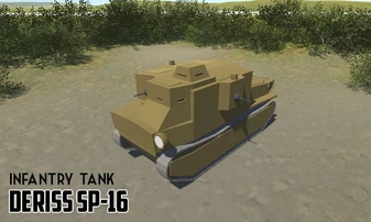 Infantry Tank DeRiss SP-16 | Project Altirus Wiki | Fandom