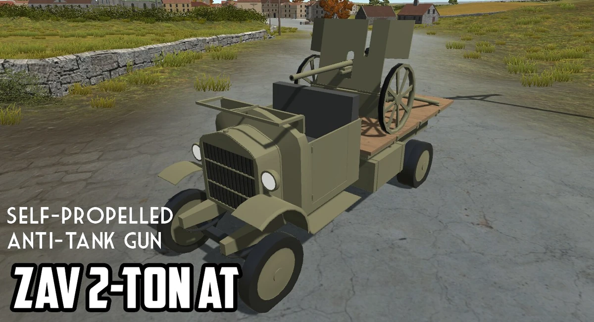 Improvised Self-propelled Anti-tank Gun ZAV 2-Ton AT | Project Altirus ...