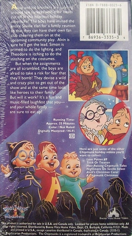 A Chipmunk Celebration (VHS) | Alvin and the Chipmunks Wiki | Fandom