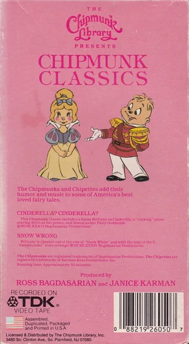 Chipmunk Classics (VHS) | Alvin and the Chipmunks Wiki | Fandom