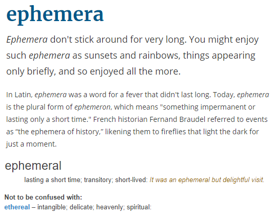 Ephemera | Amaranthine Saga Wiki | Fandom