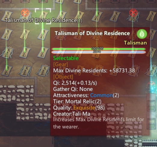 Talisman of Divine Residence | Amazing Cultivation Simulator Wiki | Fandom