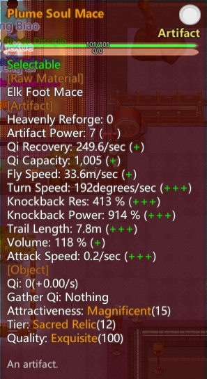 Plume Soul Mace | Amazing Cultivation Simulator Wiki | Fandom