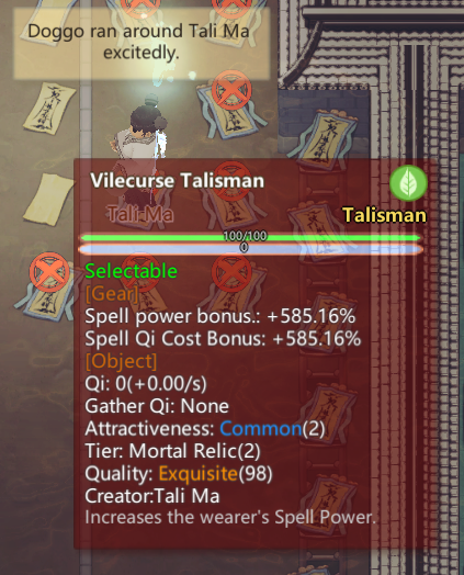 Vilecurse Talisman Amazing Cultivation Simulator Wiki Fandom