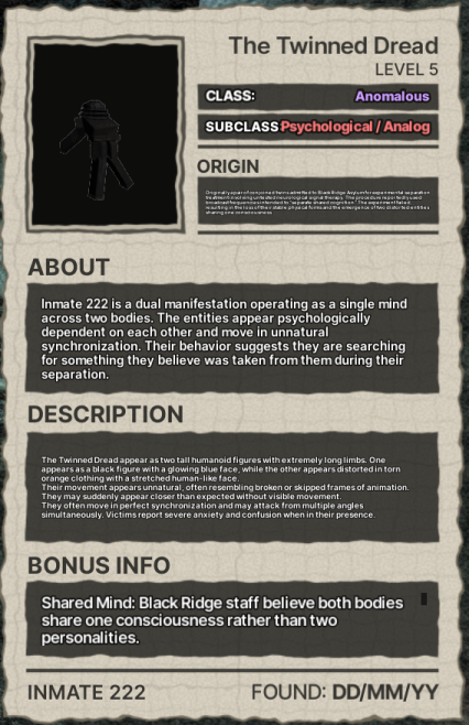 The Twinned Dread | Amber Alert on Roblox Wiki | Fandom
