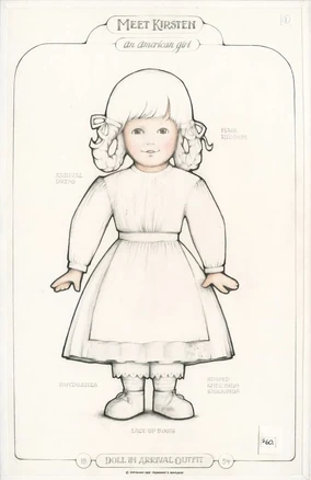 coloring pages and american girl kirsten