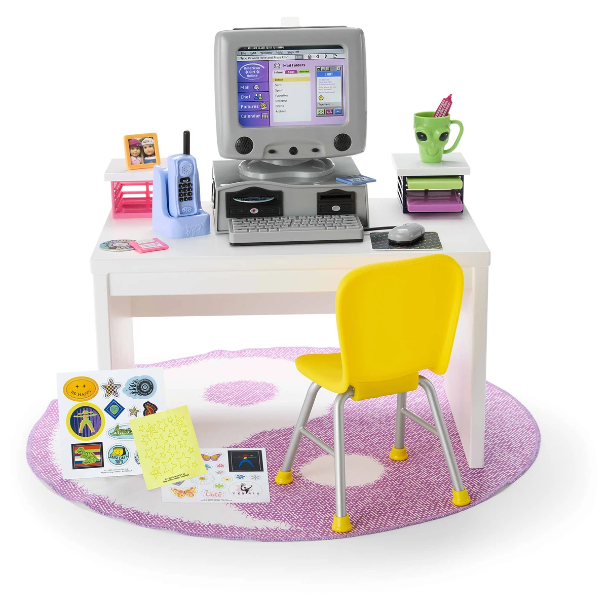 Isabel and Nicki's Computer and Desk Set | American Girl Wiki | Fandom