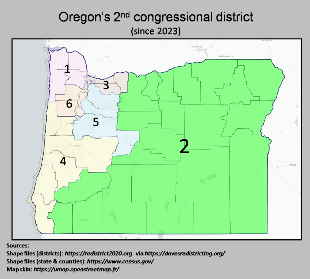 Oregon's 2nd congressional district | American Politics Wiki | Fandom