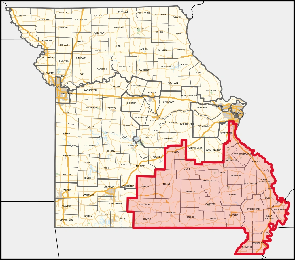 Missouri's 8th congressional district | American Politics Wiki | Fandom