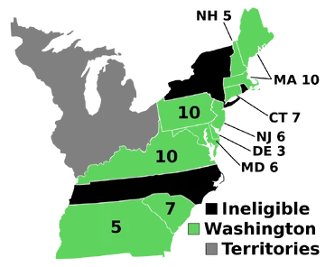 Presidential Election Map 1788 1812 United States Presidential