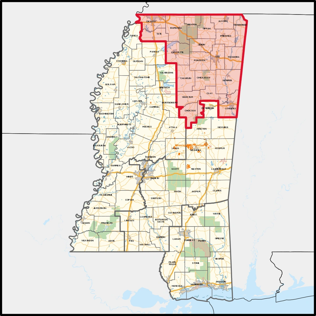 Mississippi's 1st congressional district | American Politics Wiki | Fandom