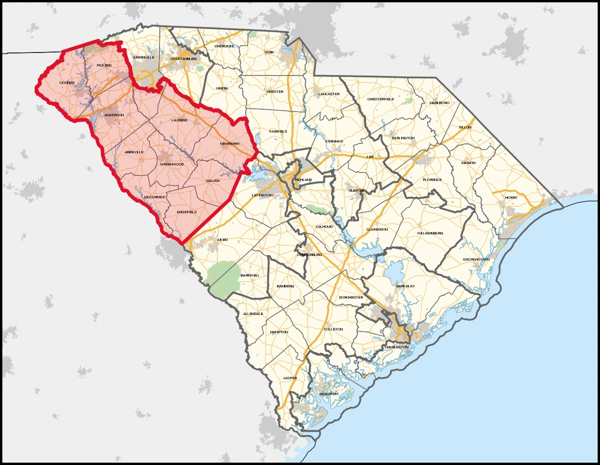 South Carolina's 3rd congressional district | American Politics Wiki ...