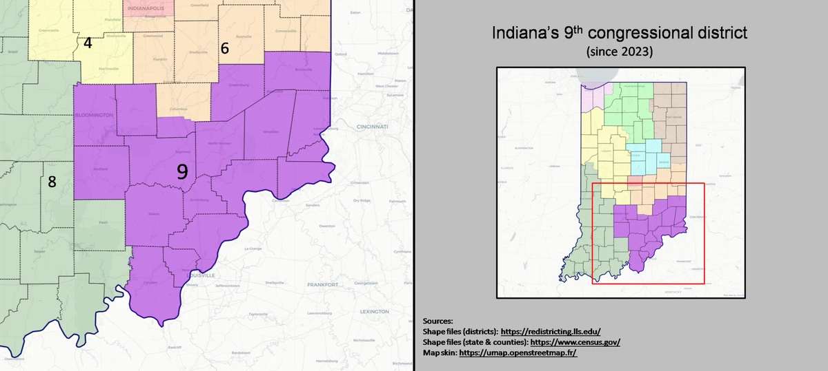 Indiana's 9th congressional district | American Politics Wiki | Fandom