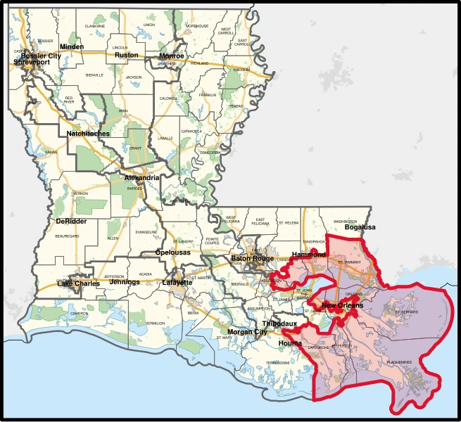 Louisiana's 1st congressional district | American Politics Wiki | Fandom
