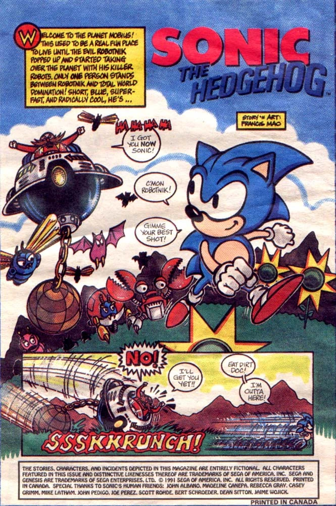 Sonic the Hedgehog (promotional comic) | AmericanSonic Wiki | Fandom