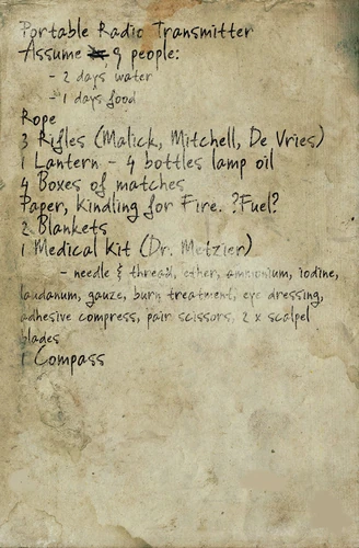 Notes (Rebirth) | Amnesia Wiki | Fandom