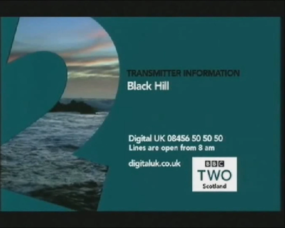 BBC Two digital switchover - Black Hill | Analog shutdowns Wiki | Fandom