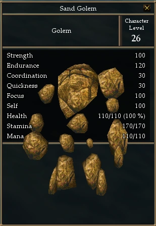 Sand Golem | AncientAsheron Wiki | Fandom