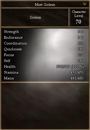 Mist Golem | AncientAsheron Wiki | Fandom