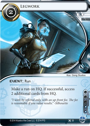 Legwork | Android Netrunner Comprehensive Unofficial Rules Wiki | Fandom