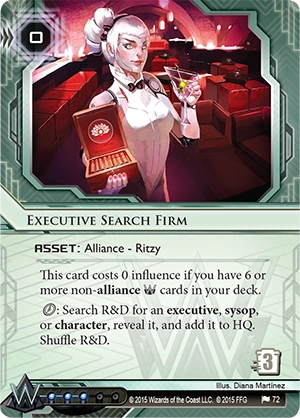 Executive Search Firm | Android Netrunner Comprehensive Unofficial Rules Wiki | Fandom
