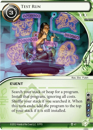 Test Run | Android Netrunner Comprehensive Unofficial Rules Wiki | Fandom
