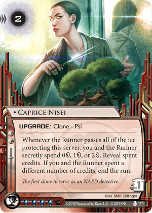 Caprice Nisei | Android Netrunner Comprehensive Unofficial Rules Wiki ...
