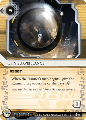 City Surveillance | Android Netrunner Comprehensive Unofficial Rules ...