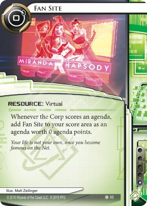 Fan Site | Android Netrunner Comprehensive Unofficial Rules Wiki | Fandom