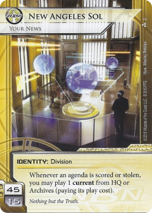 New Angeles Sol | Android Netrunner Comprehensive Unofficial Rules Wiki ...