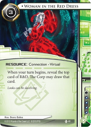Woman in the Red Dress | Android Netrunner Comprehensive Unofficial Rules Wiki | Fandom