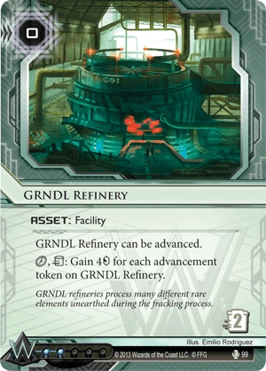 GRNDL Refinery | Android Netrunner Comprehensive Unofficial Rules Wiki | Fandom